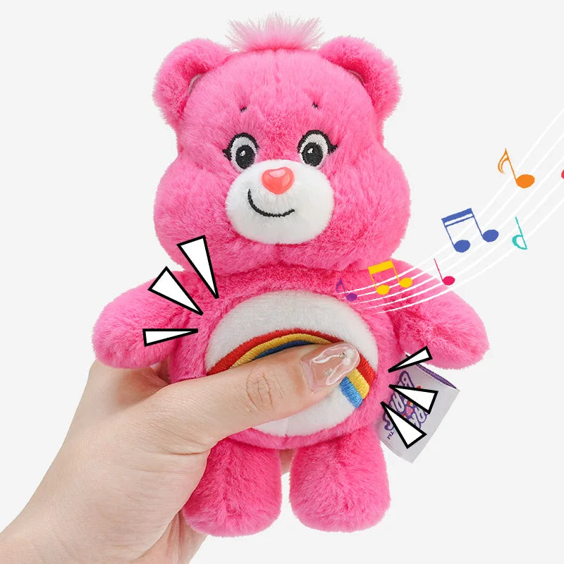 Colorful Plush Bear Keychain – Cute Mini Bear Bag & Key Charm – mykeykey